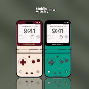 Gameboy Advance SP Flip Phone Wallpapers Pack | 8 Retro Color ...