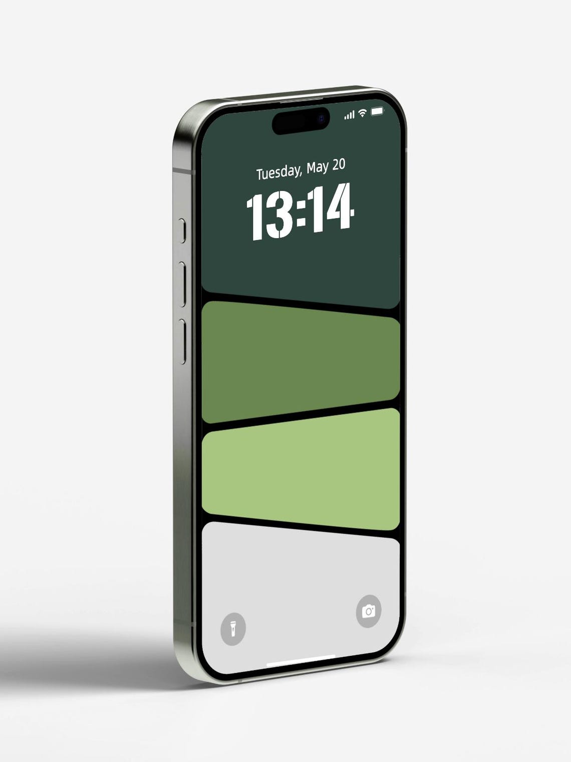 Green Gradient Split iPhone Wallpaper | Minimalist Ios Lock Screen ...