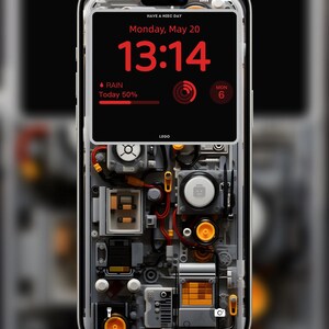 Futuristic Transparent Circuit Board Phone Wallpaper - High-res PNG ...