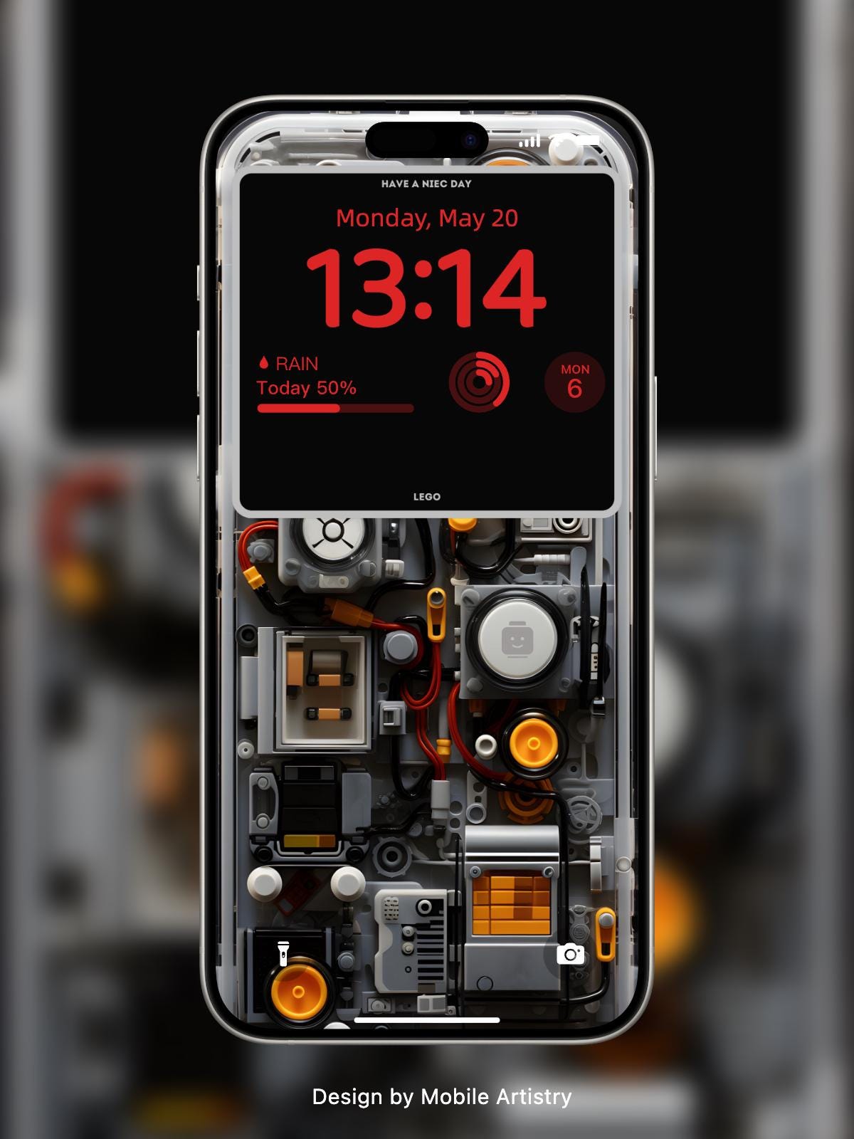 Futuristic Transparent Circuit Board Phone Wallpaper - High-res PNG ...