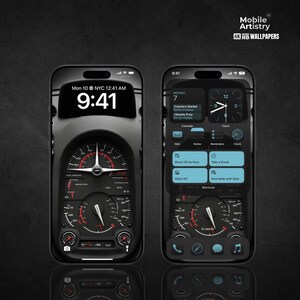 4K Luxury Car Dashboard Phone Wallpaper - Speedometer Tachometer ...