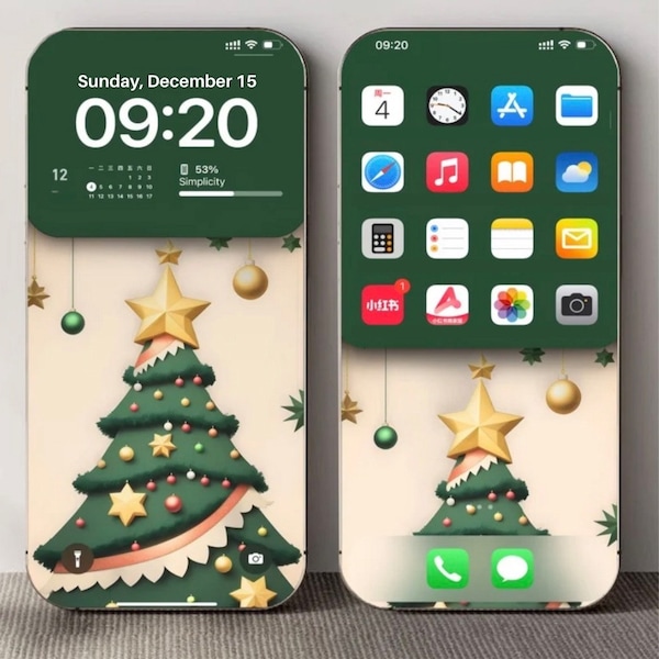 Christmas Lock Screen - Etsy