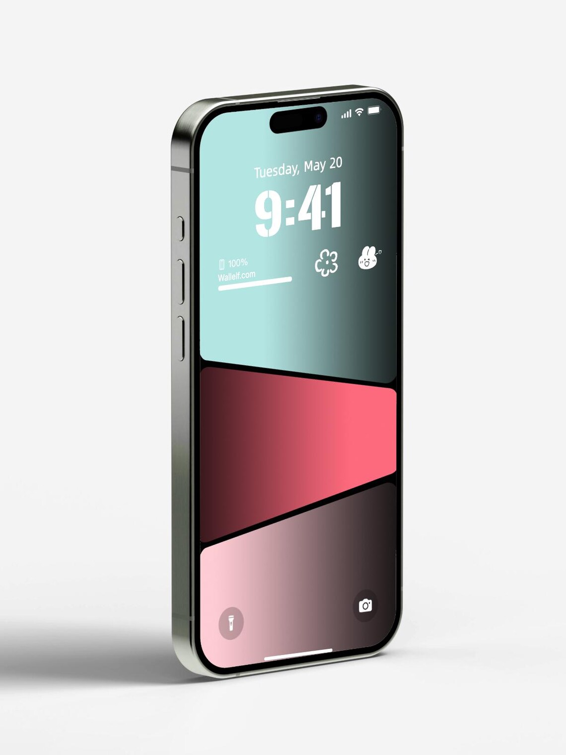 Modern Colorblock iPhone Wallpaper | Red Blue Abstract Ios Lock Screen ...