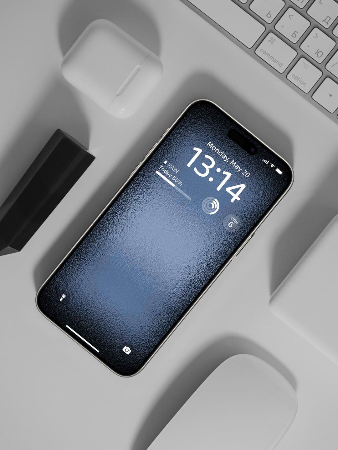 Blue Gradient Phone Wallpaper - High-res PNG - Modern Lock Home Screen ...