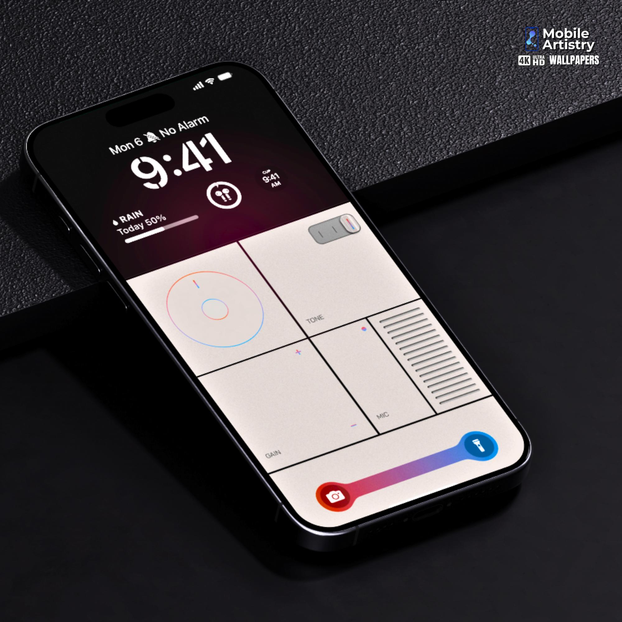 Retro Control Panel Phone Wallpaper | 4K HD for iPhone & Android ...