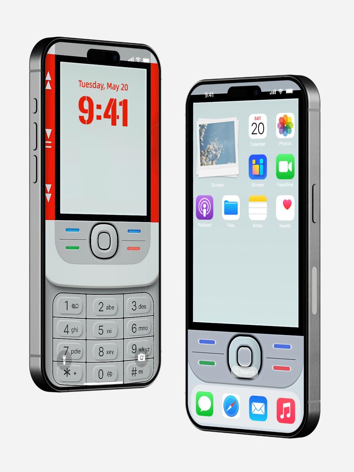 Retro Keypad Style iPhone Wallpaper | Old School Button Phone Theme ...