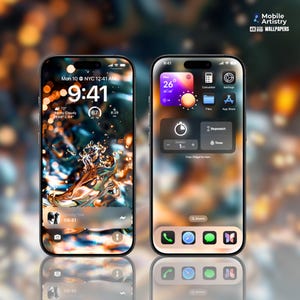 Golden Liquid Glass Phone Wallpaper | 4K HD for Iphone, Android ...