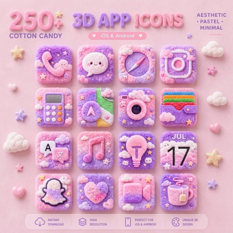 Purple Anime Icons - Etsy