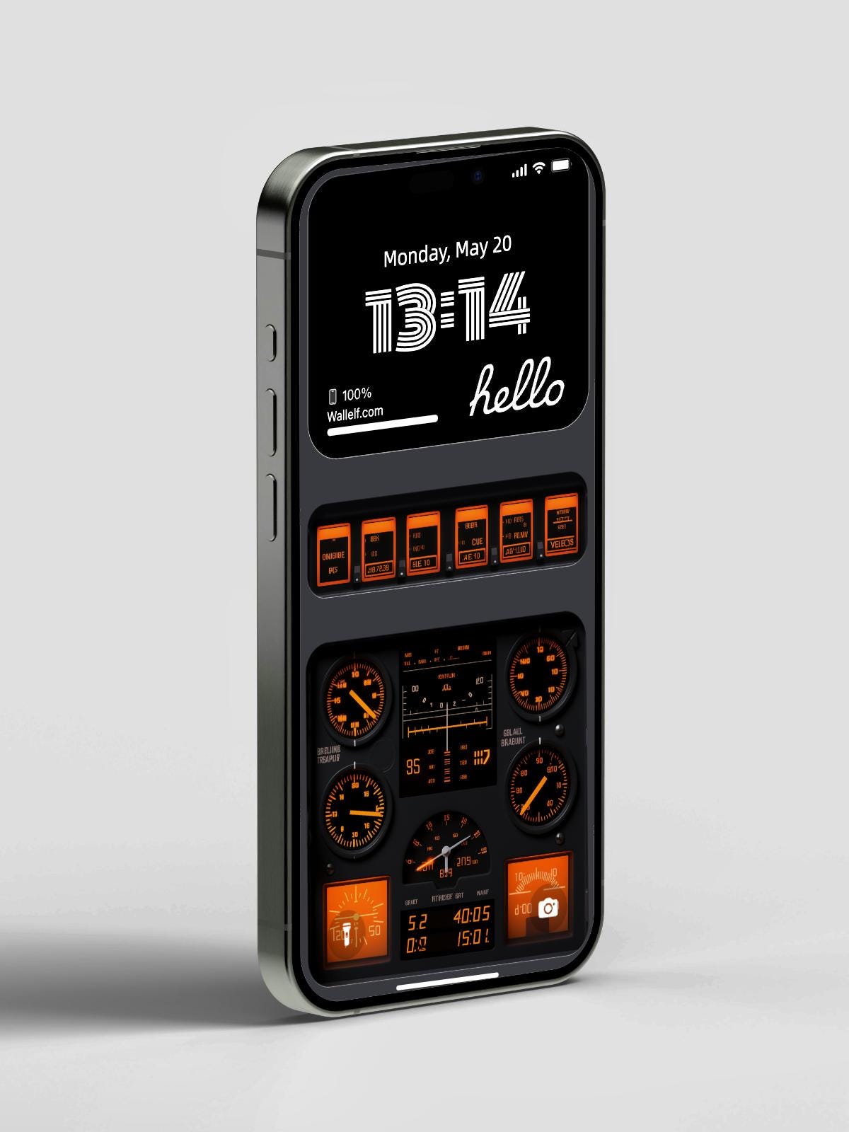 Futuristic Control Panel 4K Wallpaper | Retro Aviation Aesthetic Phone ...