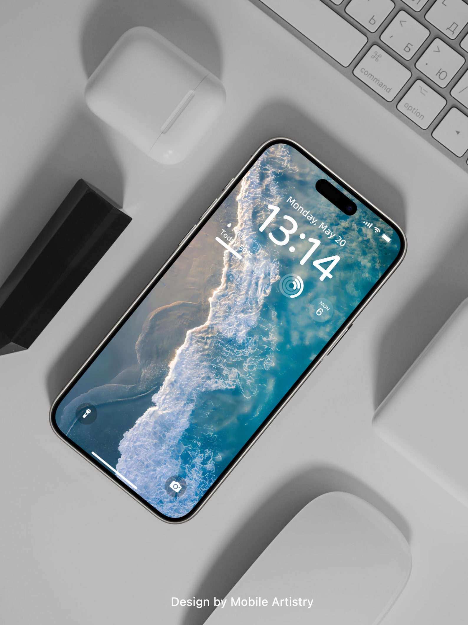 Ocean Wave Mobile Wallpaper Beach Scene HD Phone Wallpaper for iPhone ...