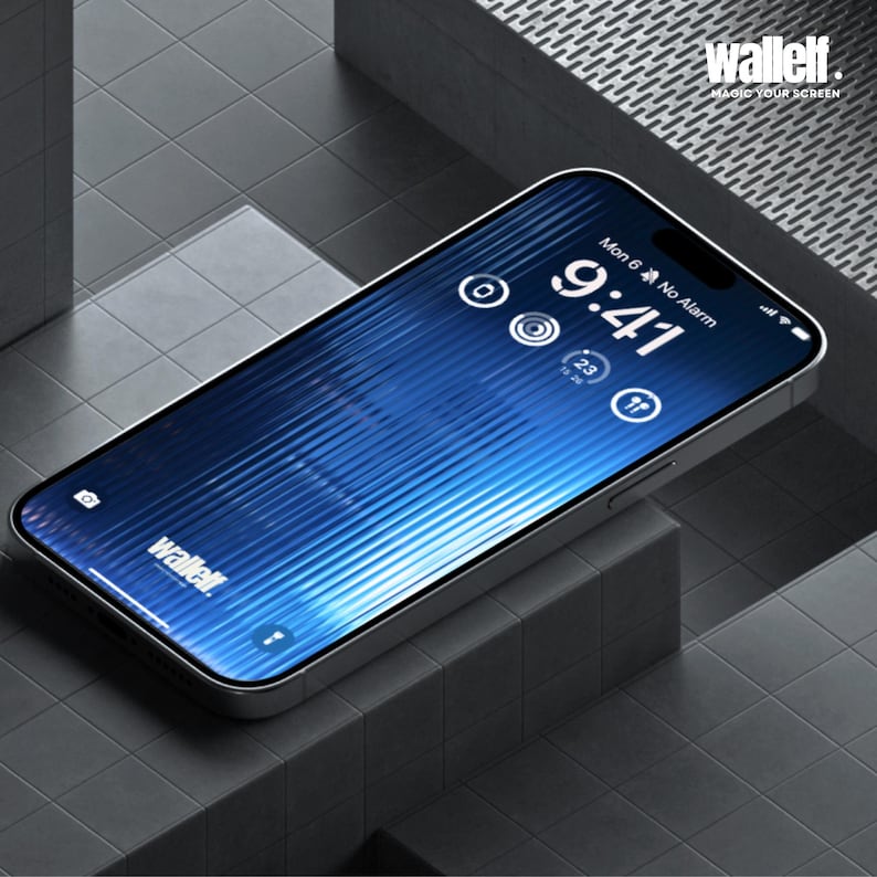 Rippled Glass Effect Wallpaper Set | Blue Longhong Glass Design | 4K ...