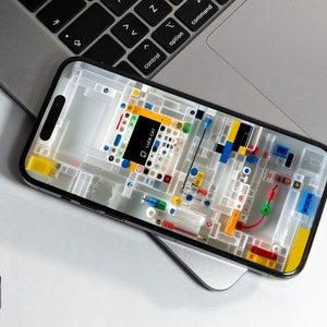 Retro Circuit Board Phone Wallpaper | Tech Lover Gift (digital Download ...