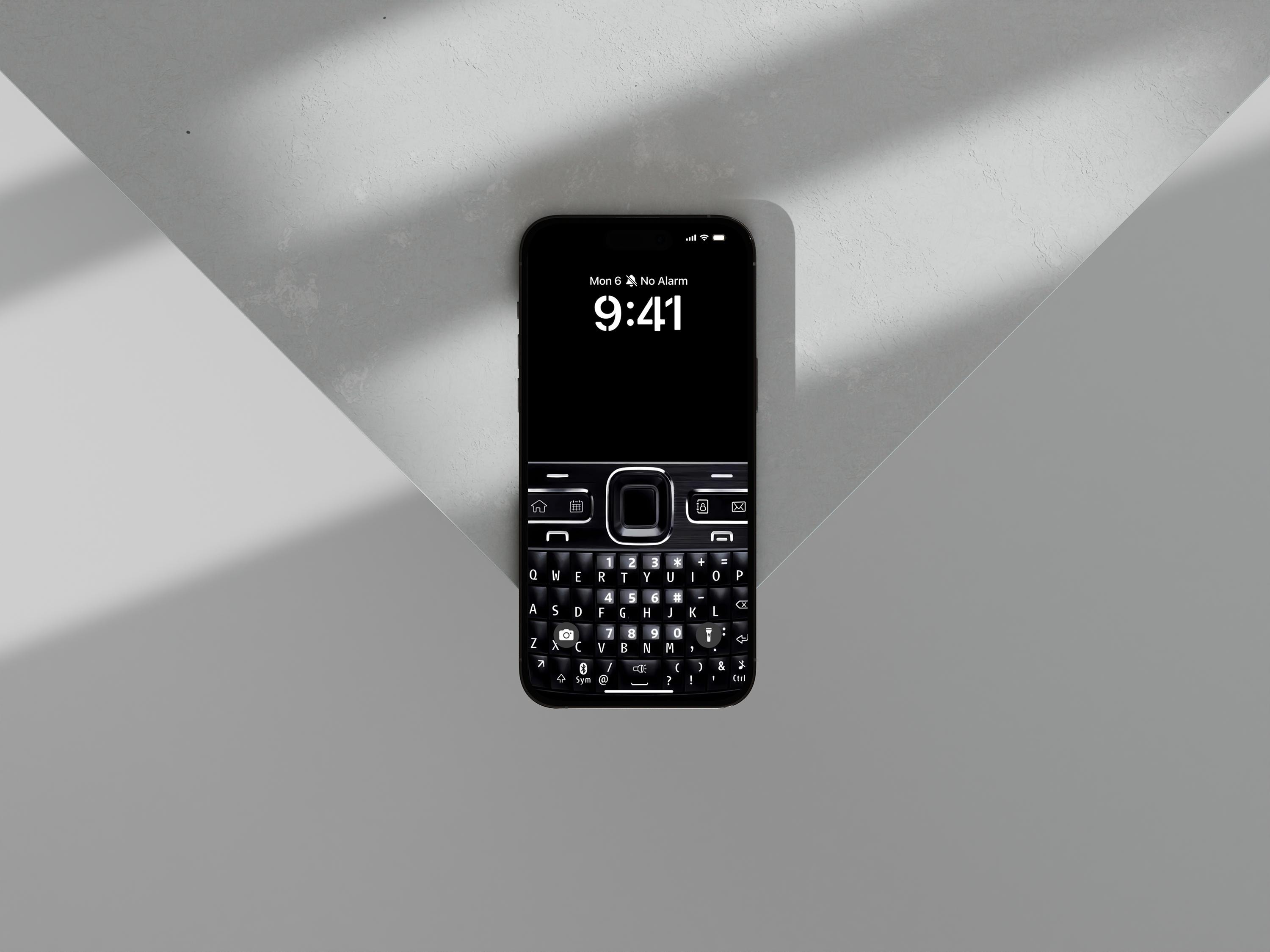 Retro QWERTY Phone Keyboard Wallpaper | Nostalgic 4K Background for Ios ...