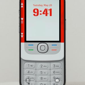 Retro Keypad Style iPhone Wallpaper | Old School Button Phone Theme ...