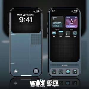 Retro Minimalist Blue Wallpaper | Vintage-inspired Digital Background ...