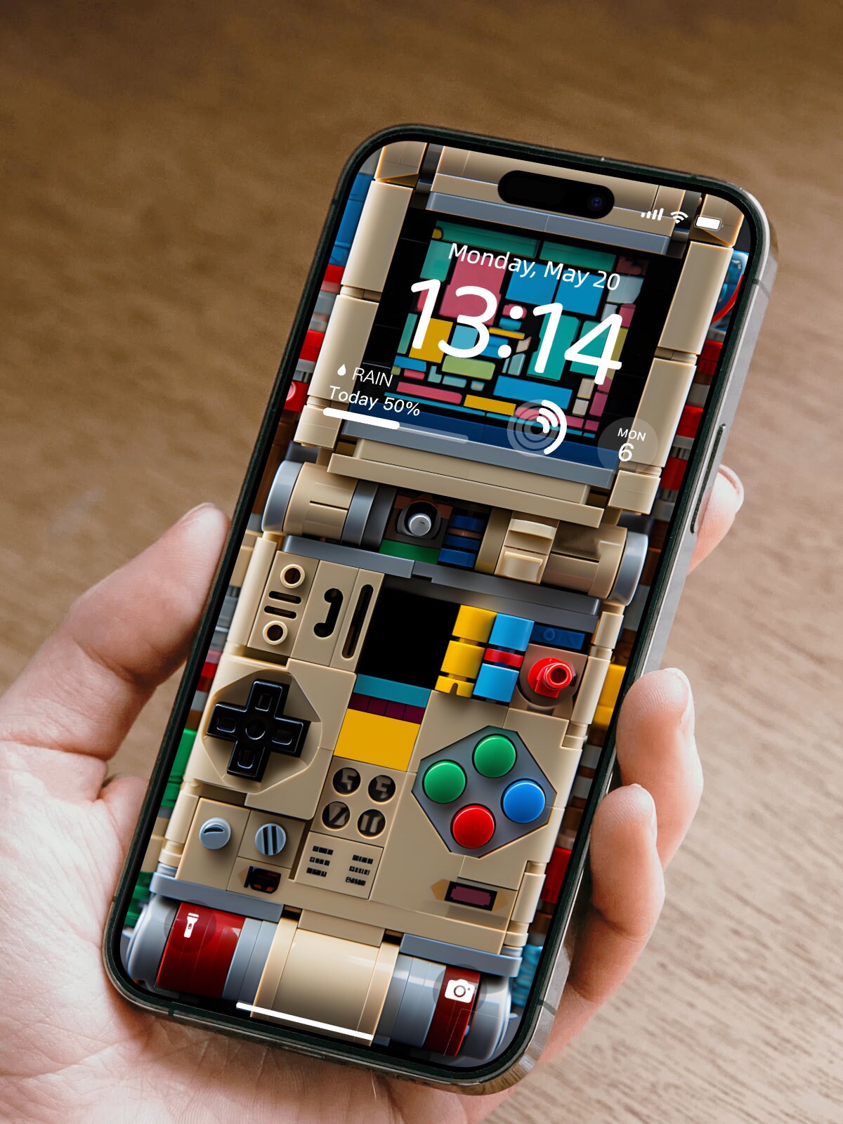 Colorful Retro Gaming Console Mobile Wallpaper - Pixel Art Design - HD ...