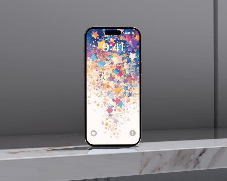 Vibrant Star Confetti 4K Wallpaper | Fun Colorful Digital Background ...