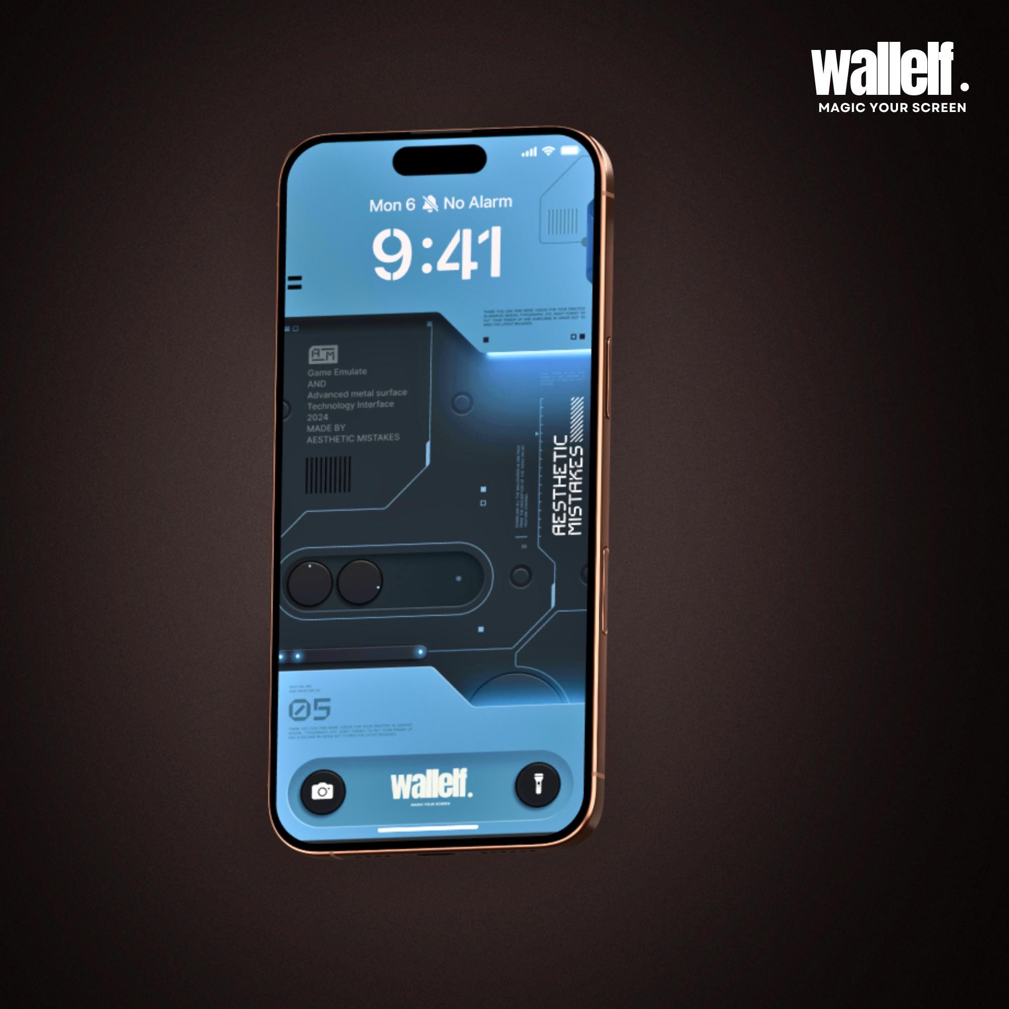 Futuristic Blue Tech Interface Wallpaper | 4K Lock Screen & Custom Blur ...