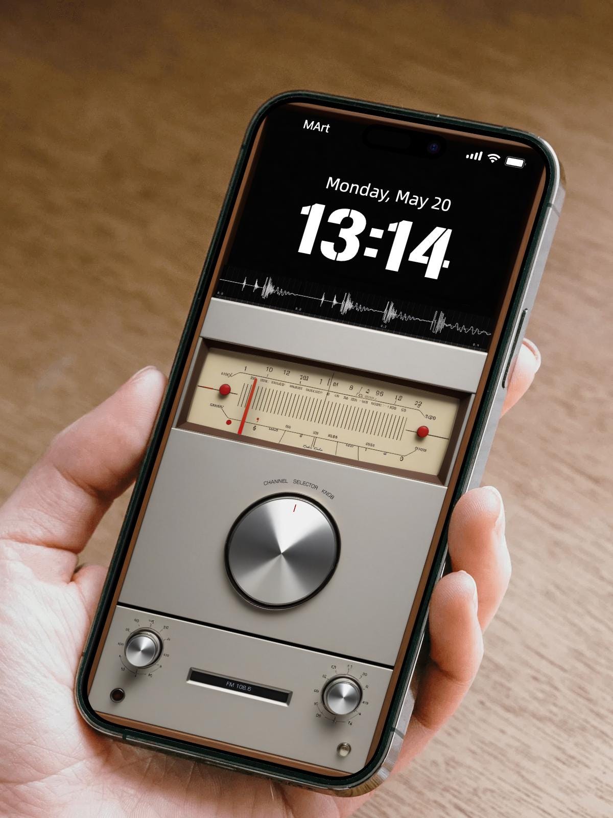 Vintage Radio Dial Phone Wallpaper | 4K HD for iPhone & Android | Retro ...