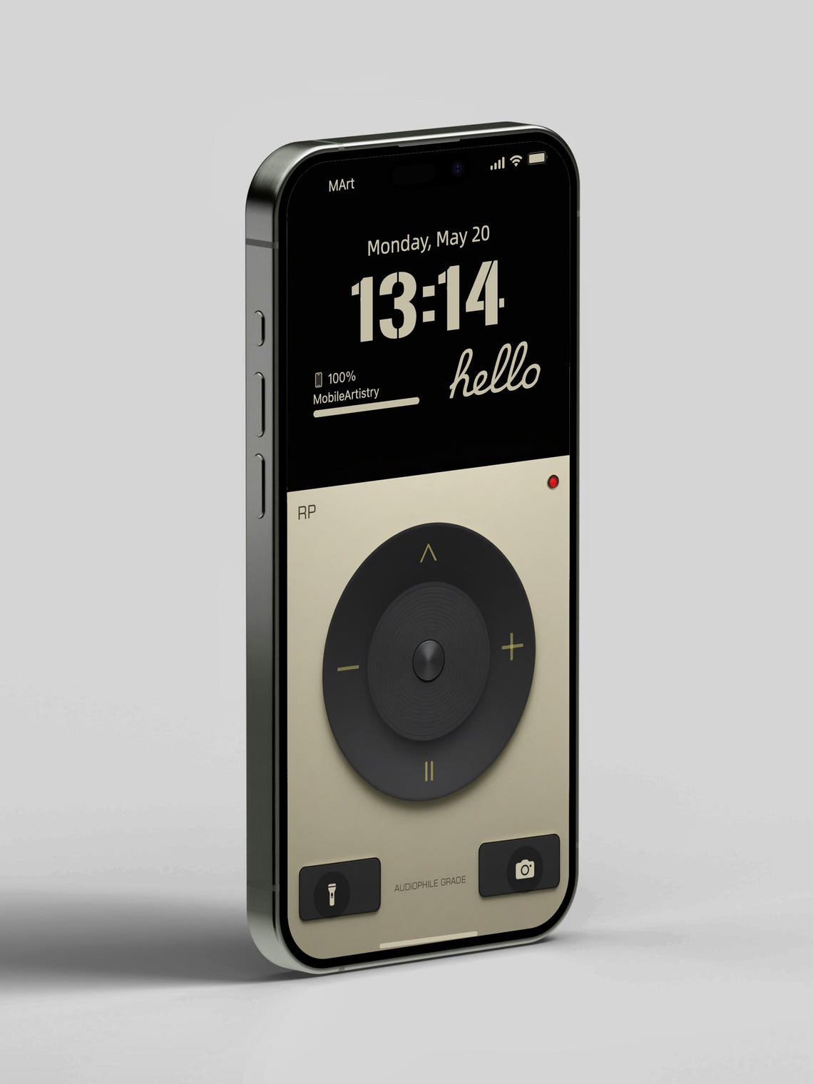 Retro Audio Control iPhone Wallpaper | Vintage Music Player-themed ...