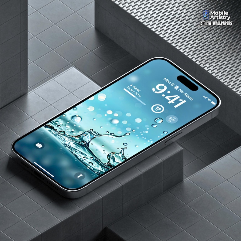 Aqua Splash Phone Wallpaper | 4K HD for Iphone, Android | Customizable ...