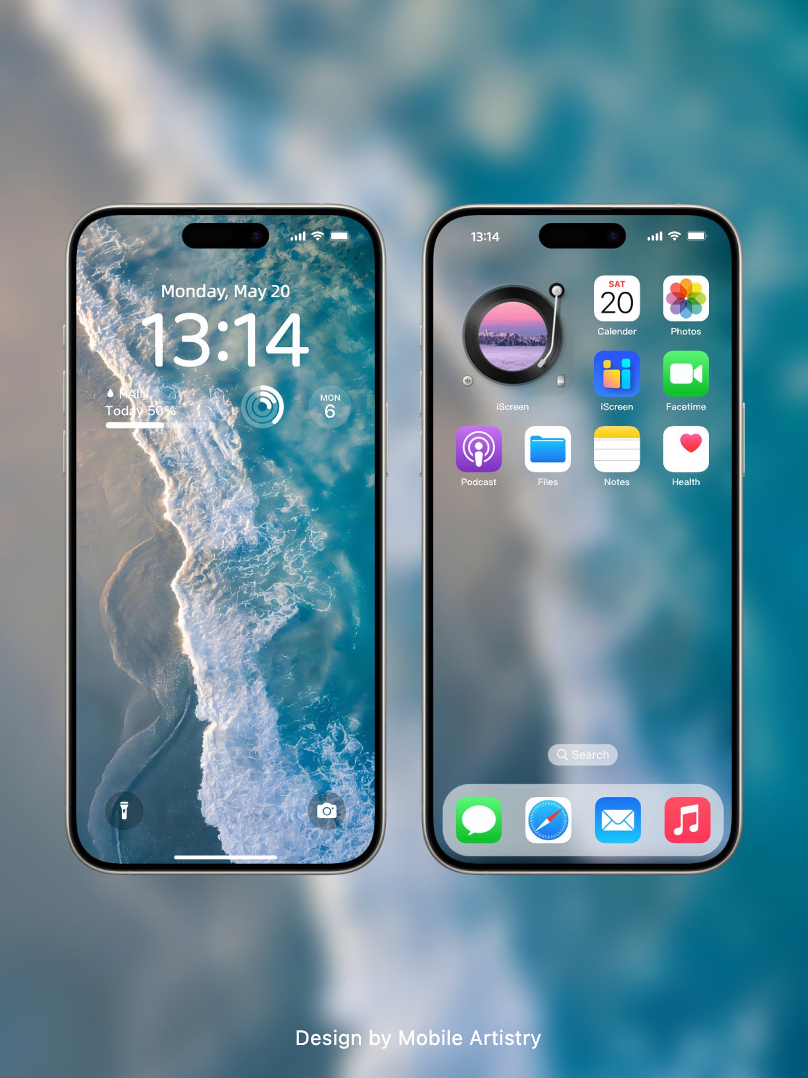 Ocean Wave Mobile Wallpaper Beach Scene HD Phone Wallpaper for iPhone ...