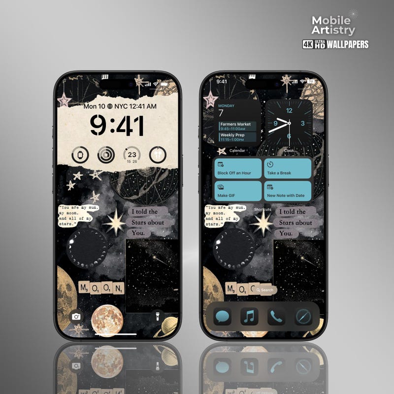 iPhone 4k Wallpapers Moon - Etsy