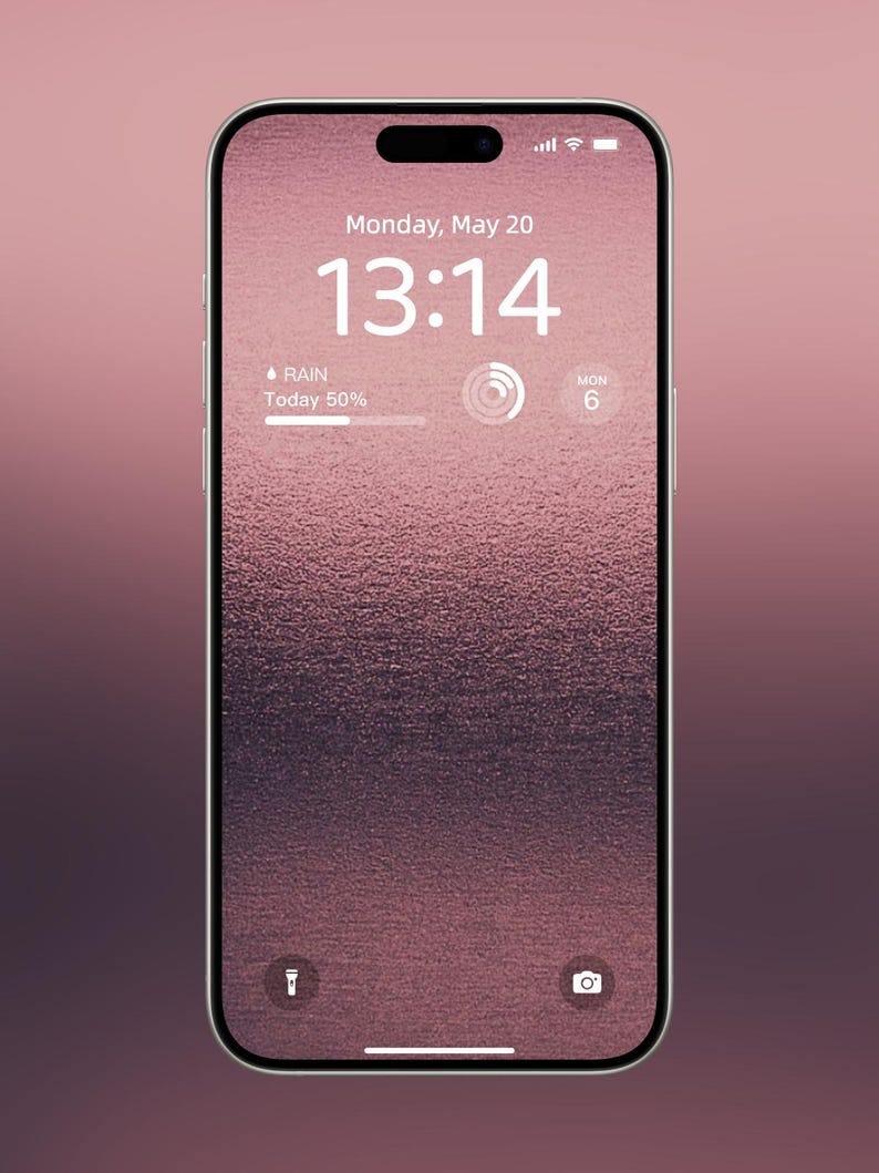 Modern Red Gradient Phone Wallpaper High-res PNG Aesthetic Lock Home ...