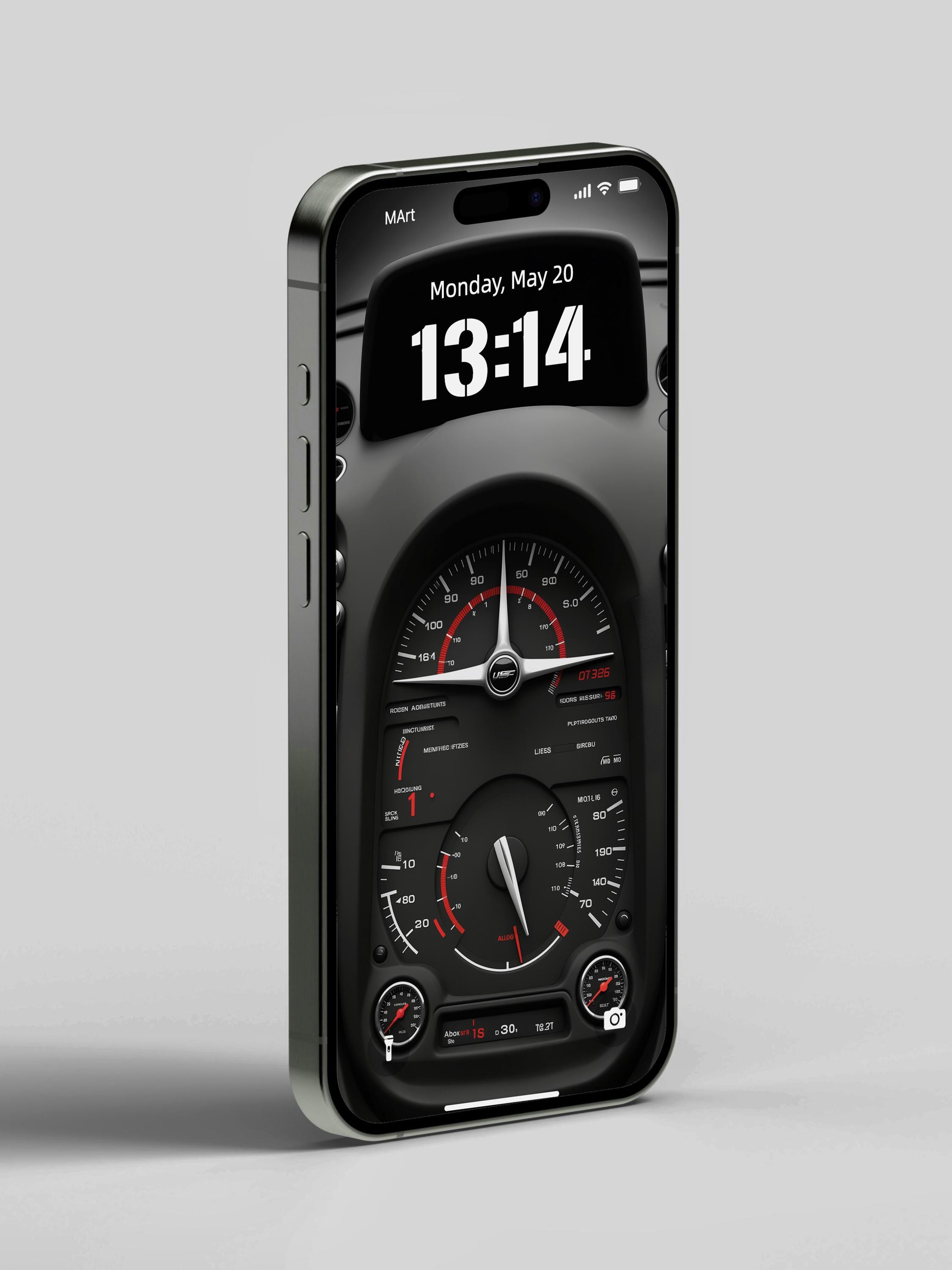 4K Luxury Car Dashboard Phone Wallpaper - Speedometer Tachometer ...