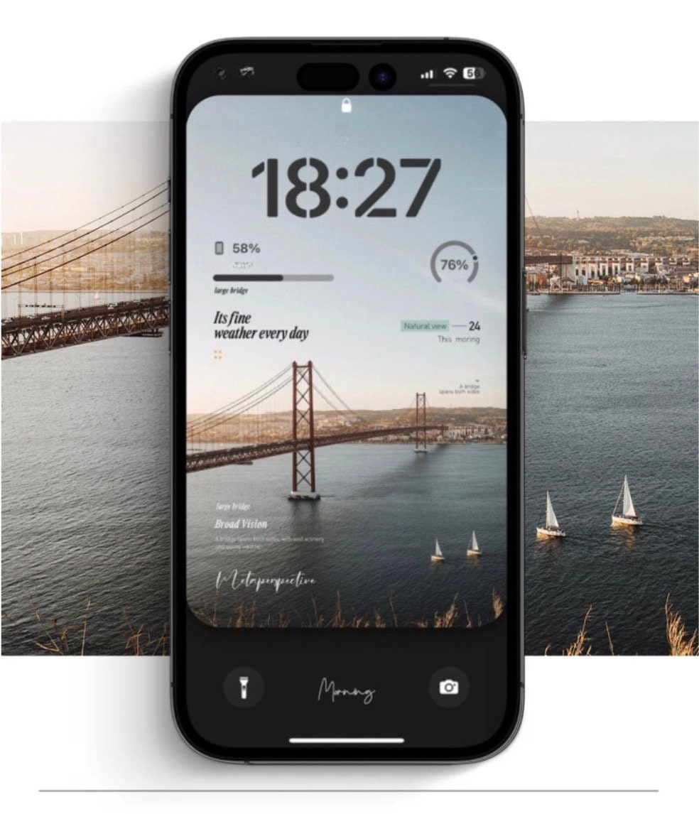 Golden Gate Bridge Phone Wallpaper Set of 3| Lock Screen and Home ...