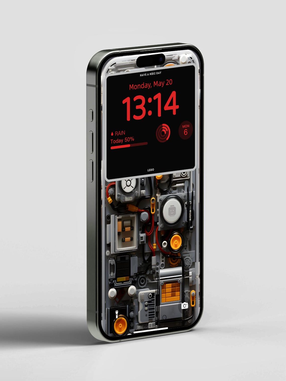 Futuristic Transparent Circuit Board Phone Wallpaper - High-res PNG ...