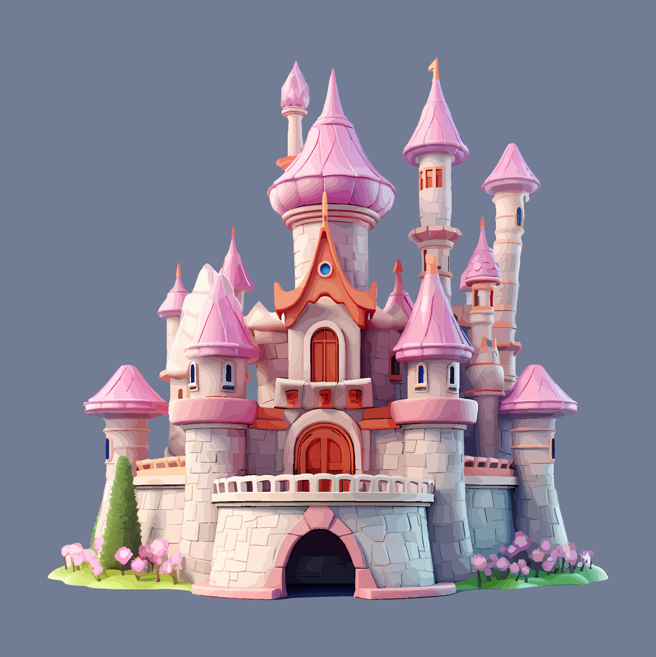 Magical Princess Fairytale Castle PNG, Magical Kingdom Castle PNG, Cute ...