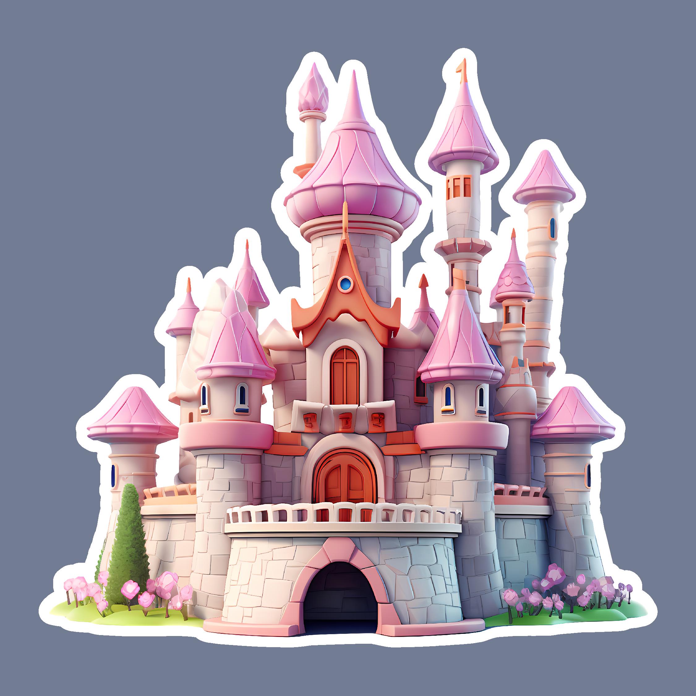 Magical Princess Fairytale Castle PNG, Magical Kingdom Castle PNG, Cute ...
