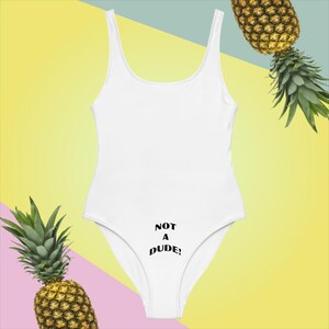 NOT A DUDE One-piece Swimsuit - Etsy