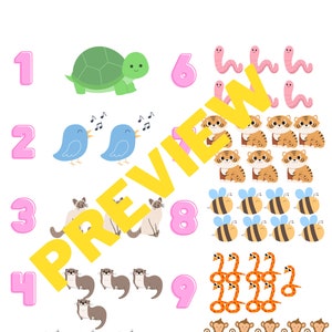Animal Counting for Kids PRINTABLE - Etsy