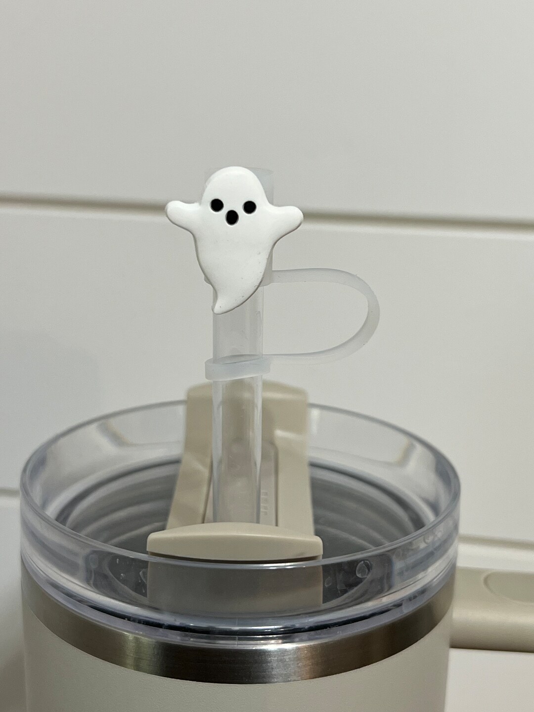 Ghost Straw Topper 10mm - Etsy