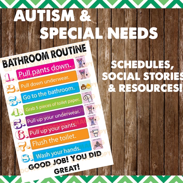 Shower Chart Autism - Etsy