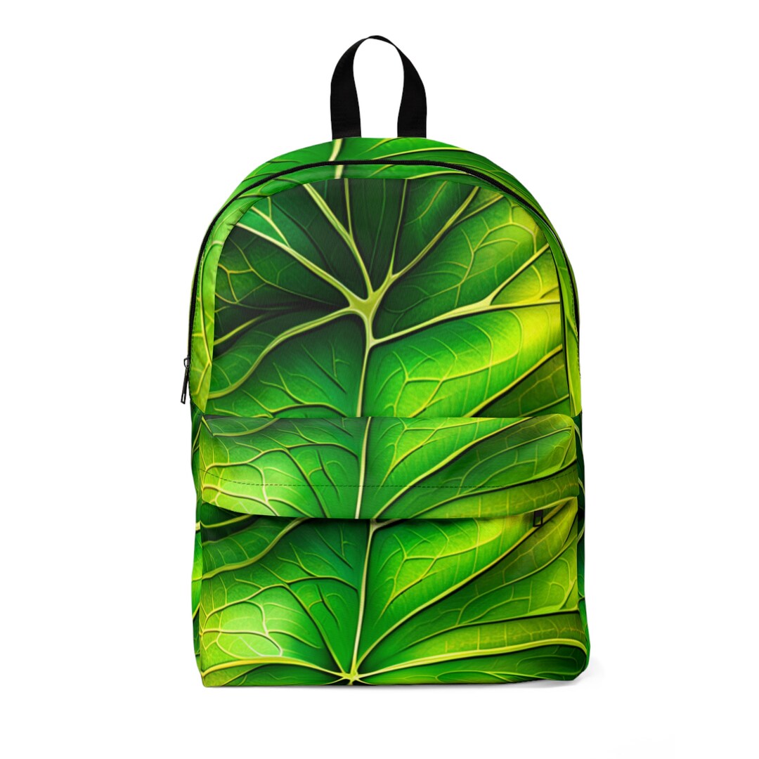 Ivy Leaf Backpack - Nature-inspired Detailed Print for Everyday ...
