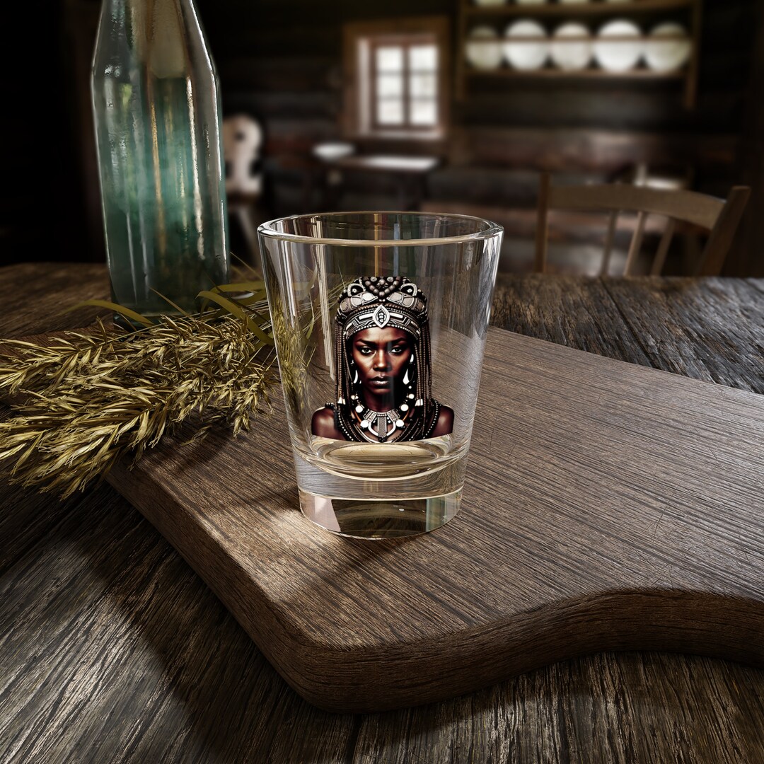 Royal Elegance Series 6: African Princess Shot Glass - A Regal Addition ...