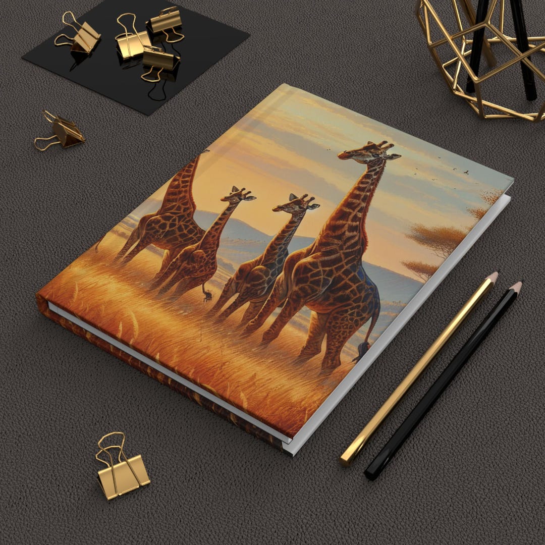 Giraffe Family Journal Elegant and Whimsical Notebook for Daily ...