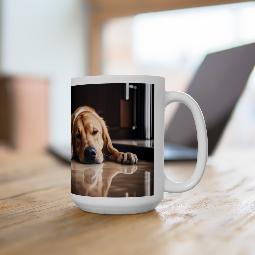 Sleepy Dog Coffee Mug: Cozy Comfort & Relatable Charm! Ceramic Mug ...