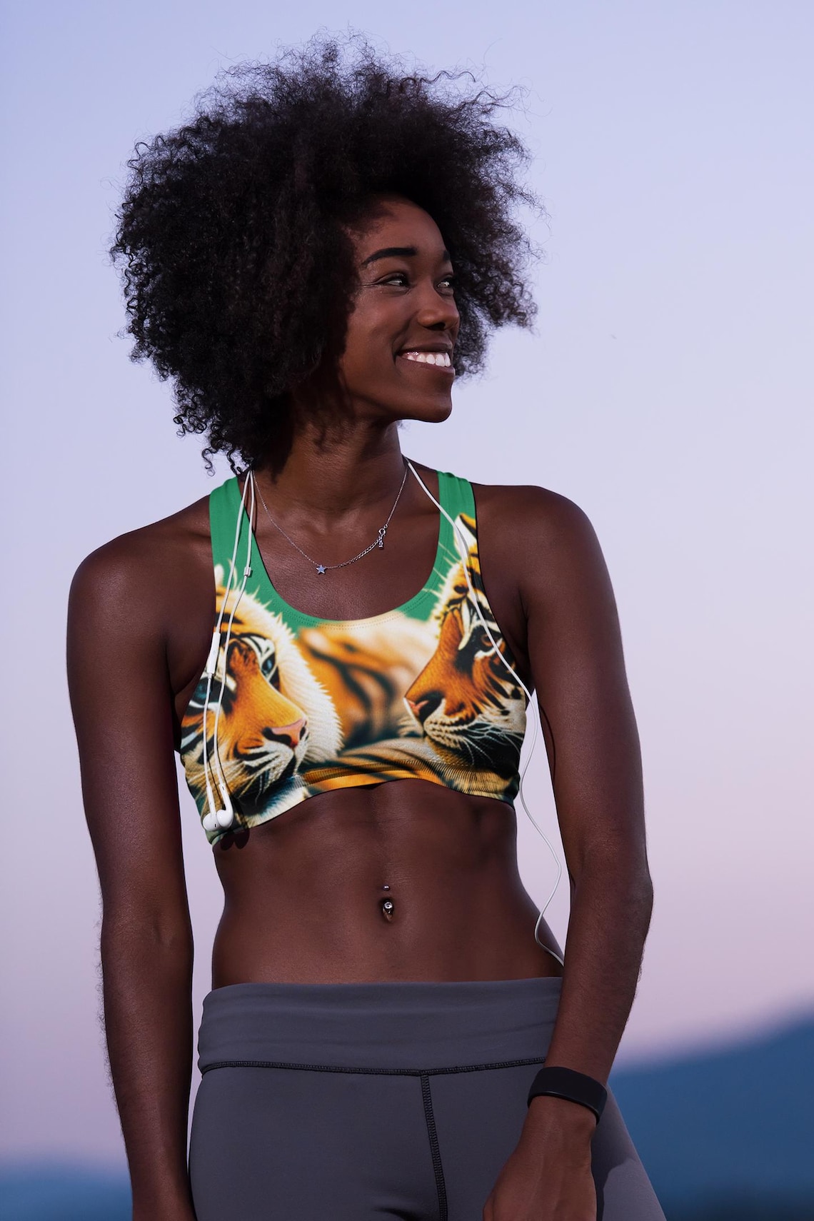 Tiger Tango Sports Bra: Double the Roar, Double the Sass! Seamless Sports Bra (AOP) - Etsy