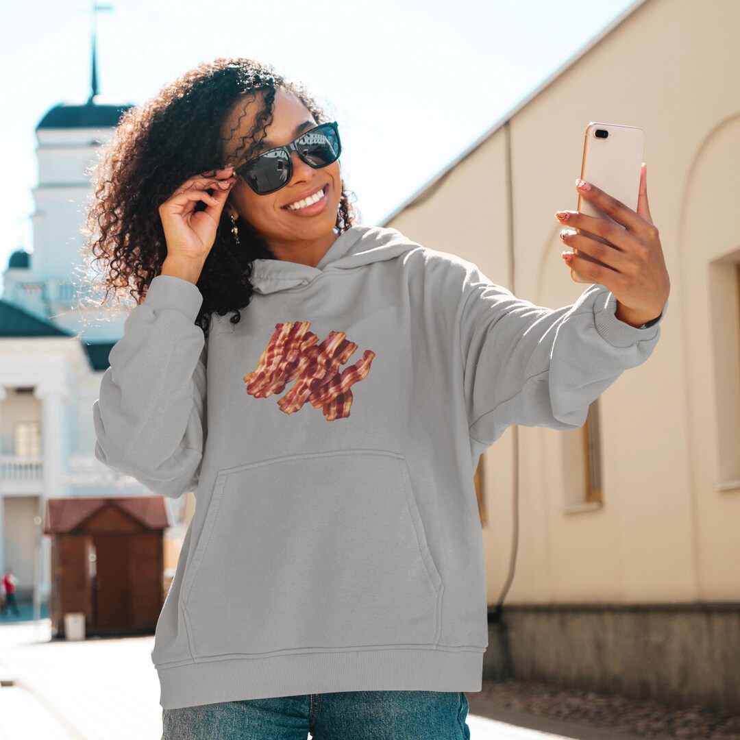 Everything's Better With Bacon the Hoodie That Sizzles Unisex Heavy ...