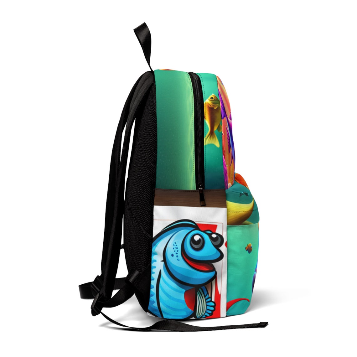 Fin-tastic Fish Frenzy Backpack: Hooked on Style! Unisex Classic ...