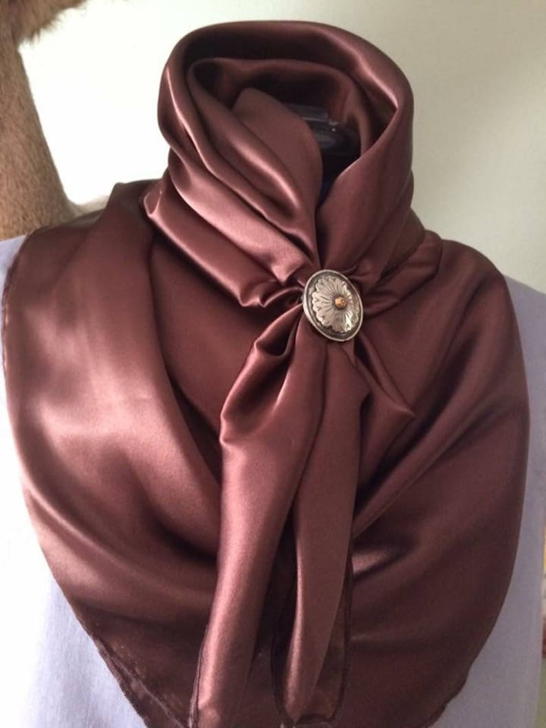 Brown Cowboy Buckaroo Wild Rag by Mann Creek Wild Rags - Etsy Canada