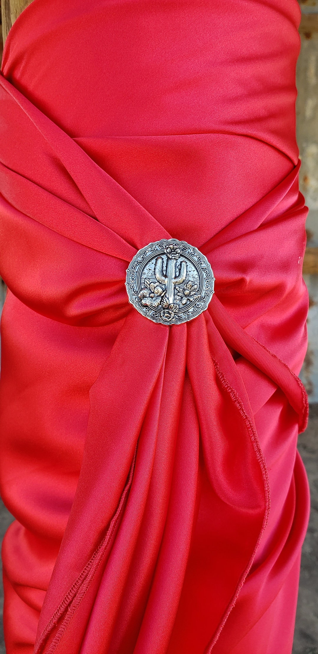 Red Wild Rag Head Scarf Cowboy Buckaroo Boho Girl - Etsy