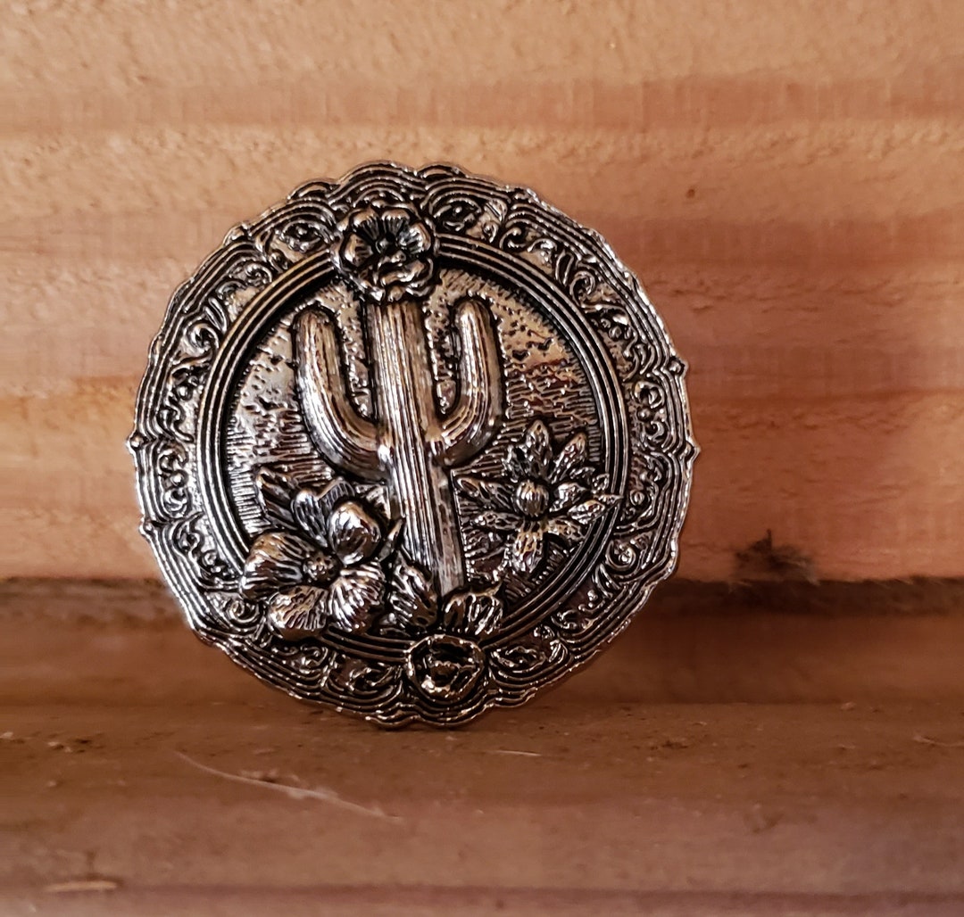 Cactus Concho Wild Rag Scarf Slide - Etsy