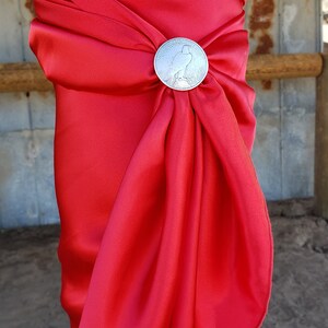 Red Wild Rag Head Scarf Cowboy Buckaroo Boho Girl - Etsy