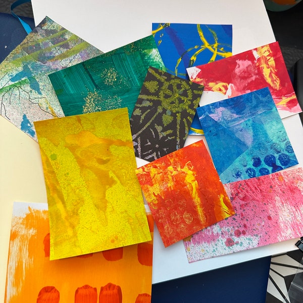 Hand Painted Papers - Etsy