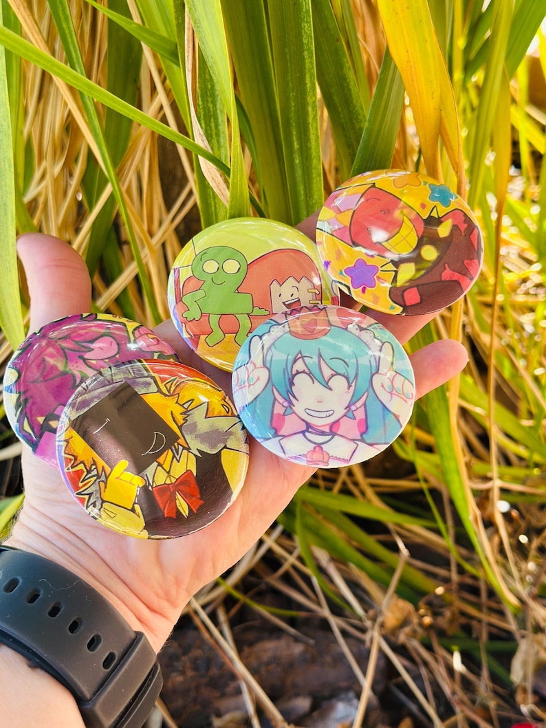 Pinback Fan Art Buttons - Etsy